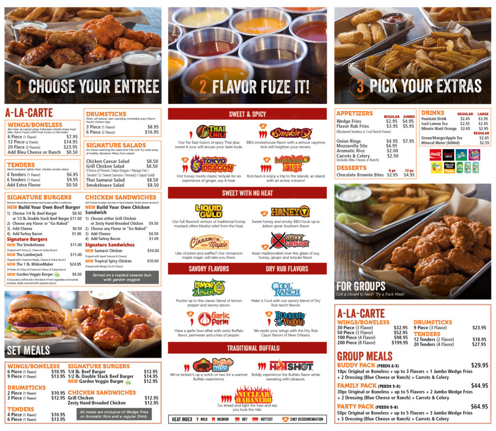 Wing Zone SG Bugis Table Menu 3.32 - WZ Philippines
