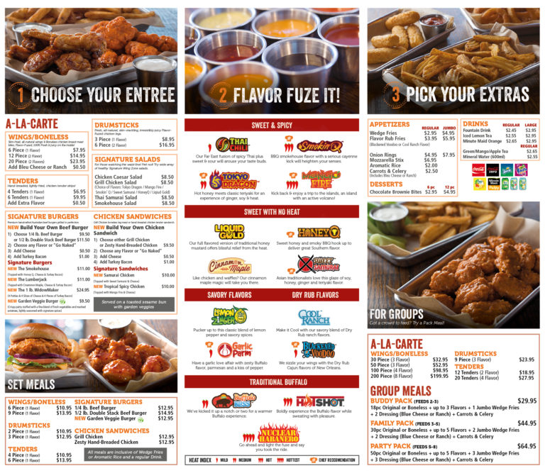 Wing Zone SG Bugis Table Menu 3.32 - WZ Philippines